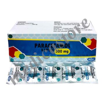 Paracetamol 500 mg Kaplet- Harga, Manfaat, Kandungan, Dosis, indikasi ...