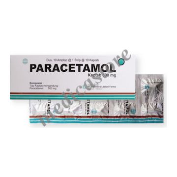 PARACETAMOL KAPLET 500 MG- Harga, Manfaat, Kandungan, Dosis, indikasi ...