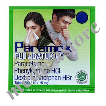 Paramex Flu dan Batuk PE Tablet- Harga, Manfaat, Kandungan, Dosis ...