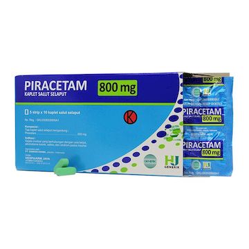 PIRACETAM KAPLET 800 MG- Harga, Manfaat, Kandungan, Dosis, indikasi ...
