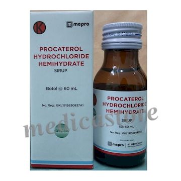 PROCATEROL HCL HEMIHYDRATE SYRUP 60 ML- Harga, Manfaat, Kandungan ...