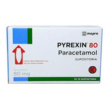 Pyrexin 80 mg Suppositoria- Harga, Manfaat, Kandungan, Dosis, indikasi ...