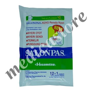 SALONPAS KOYO 12's BOX - Kandungan, Kegunaan, Efek Samping, Dosis dan ...
