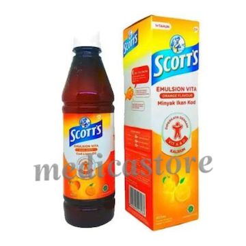 SCOTT'S EMULSION ORANGE 400 ML - Kandungan, Kegunaan, Efek Samping ...