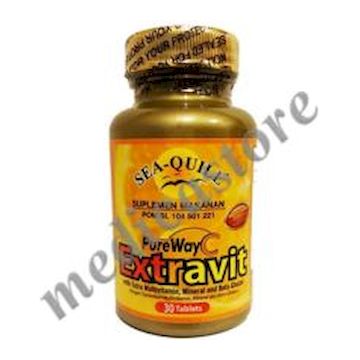 SEA-QUILL PUREWAY C EXTRAVIT TABLET 30'S - Kandungan, Kegunaan, Efek ...