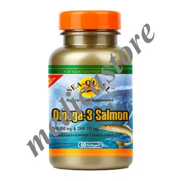 SEA QUILL OMEGA 3 SALMON SOFTGEL 100'S - Kandungan, Kegunaan, Efek ...