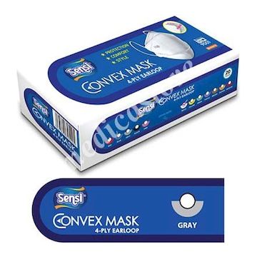 SENSI CONVEX MASK 4 PLY GRAY ISI 20 - Kandungan, Kegunaan, Efek Samping ...