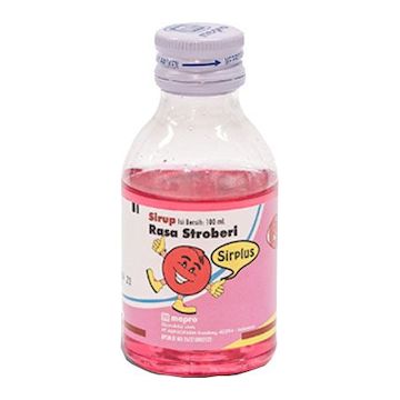 SIRPLUS SYRUP 100 ML STRAWBERY - Kandungan, Kegunaan, Efek Samping ...