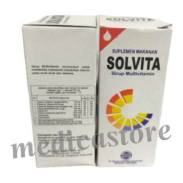 SOLVITA SYRUP 60ML - Kandungan, Kegunaan, Efek Samping, Dosis dan Aturan Pakai - Medicastore