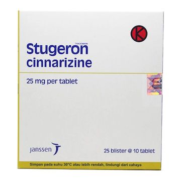 STUGERON TABLET 25 MG- Harga, Manfaat, Kandungan, Dosis, indikasi ...