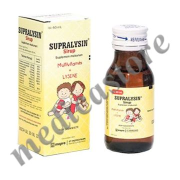 Supralysin Syrup 60 ml - Kandungan, Kegunaan, Efek Samping, Dosis dan ...