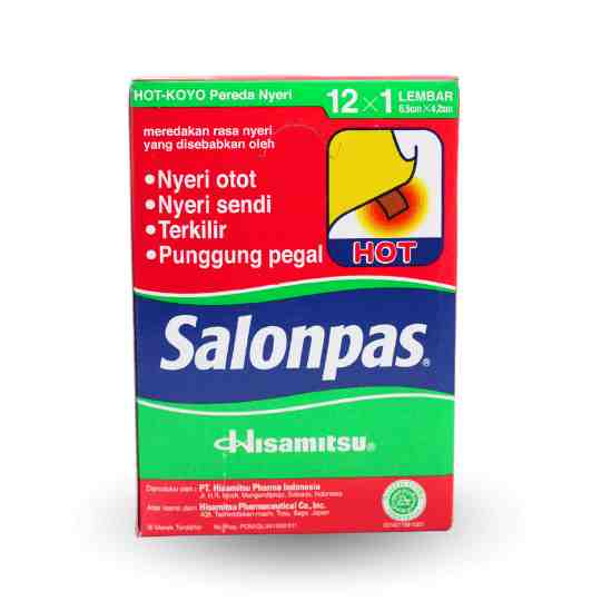 SALONPAS HOT KOYO 12 LEMBAR - Kandungan, Kegunaan, Efek Samping, Dosis ...
