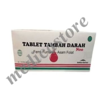 TABLET TAMBAH DARAH- Harga, Manfaat, Kandungan, Dosis, indikasi ...