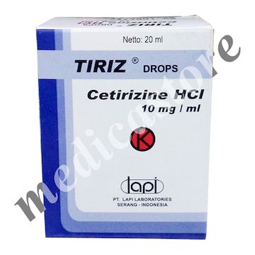 Tiriz Drops 15 ml- Harga, Manfaat, Kandungan, Dosis, indikasi ...