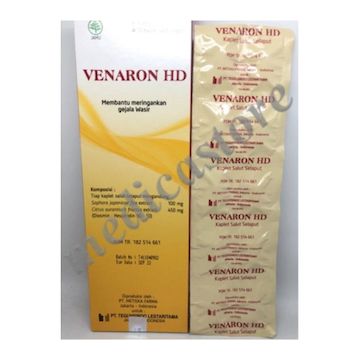 VENARON HD KAPLET - Kandungan, Kegunaan, Efek Samping, Dosis dan Aturan ...