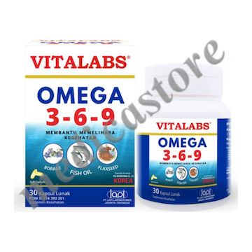 VITALABS OMEGA 3-6-9 SOFT CAPSULE 30'S - Kandungan, Kegunaan, Efek ...