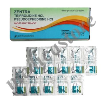 ZENTRA KAPLET SALUT SELAPUT- Harga, Manfaat, Kandungan, Dosis, indikasi ...