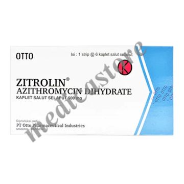 Zitrolin 500 mg Kaplet Salut Selaput- Harga, Manfaat, Kandungan, Dosis ...