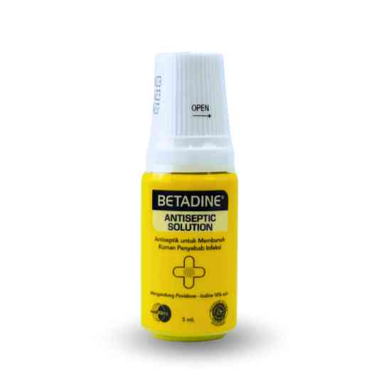BETADINE SOLUTION 5 ML - Kandungan, Kegunaan, Efek Samping, Dosis dan ...