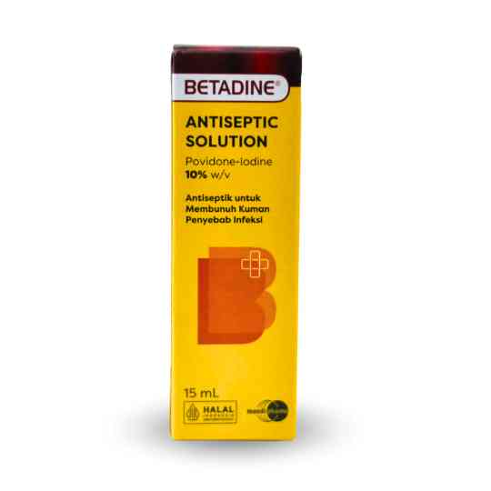 BETADINE SOLUTION 15 ML - Kandungan, Kegunaan, Efek Samping, Dosis dan ...