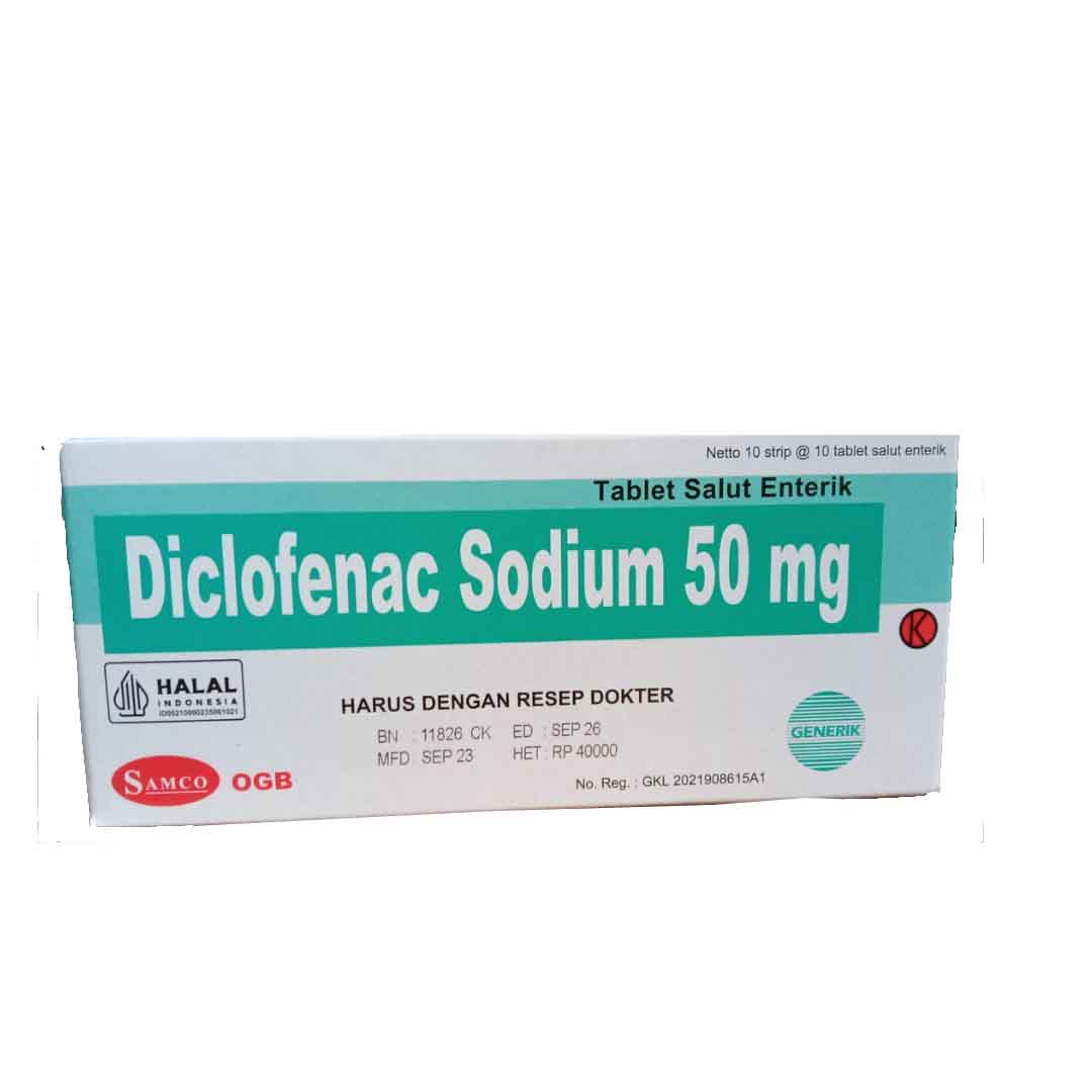 DICLOFENAC SODIUM TABLET 50 MG (SAMCO) - Harga, Manfaat, Kandungan, Dosis, indikasi, Konsultasi ...