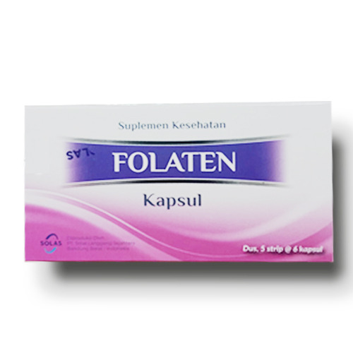 FOLATEN KAPSUL 30'S - Kandungan, Kegunaan, Efek Samping, Dosis dan ...
