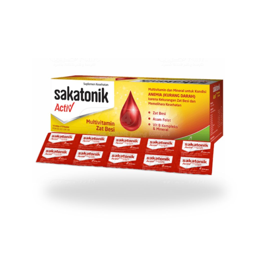 SAKATONIK ACTIV KAPLET - Kandungan, Kegunaan, Efek Samping, Dosis dan ...